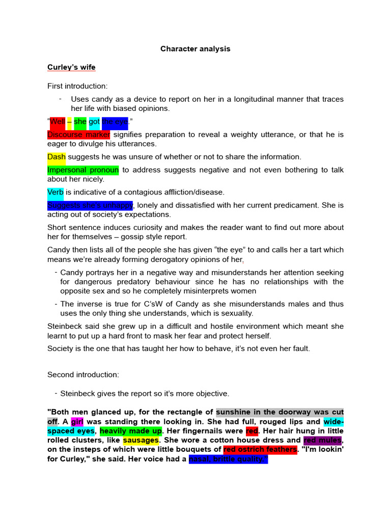 Character and Theme | PDF