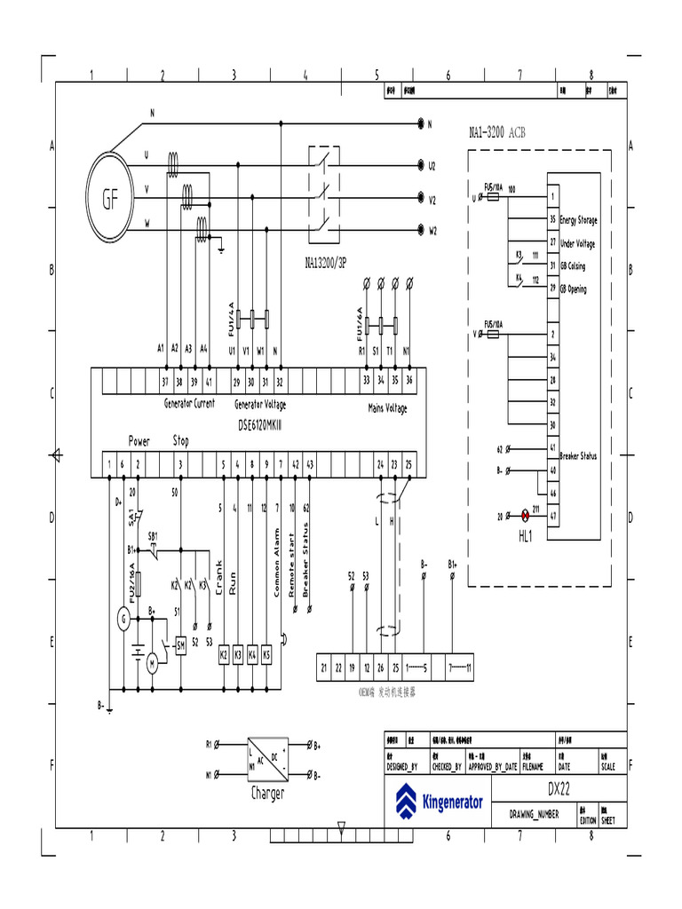 800KW Wiring Sketch | PDF