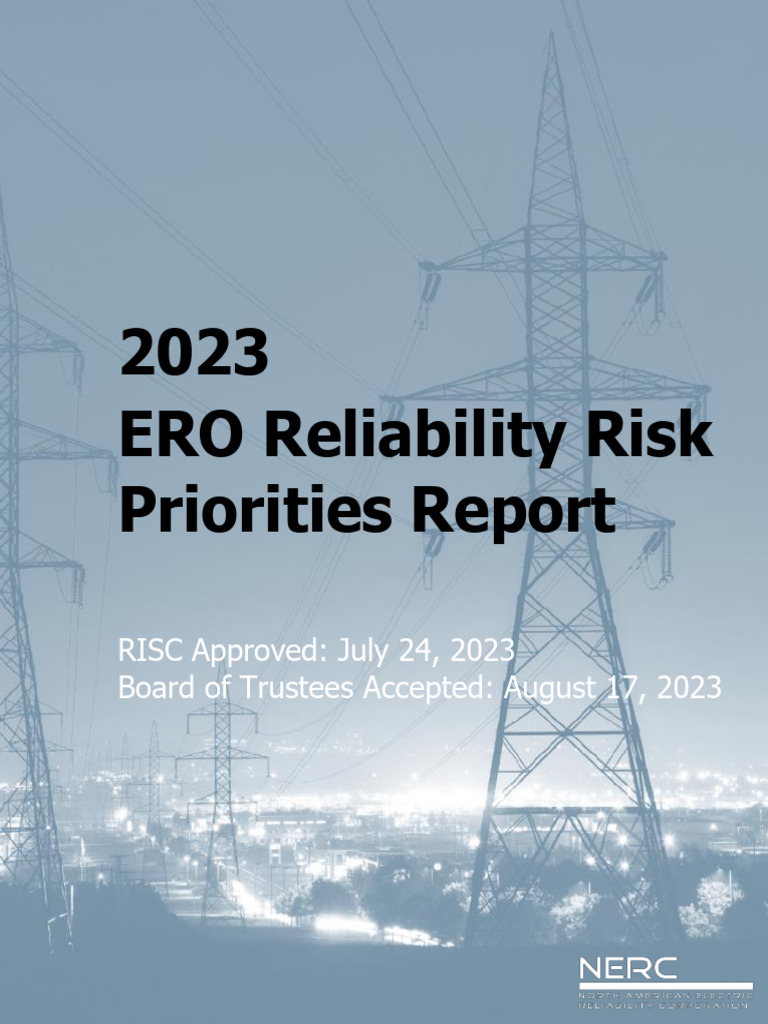 RISC ERO Priorities Report 2023 Board Approved Aug 17 2023 | PDF | Risk ...