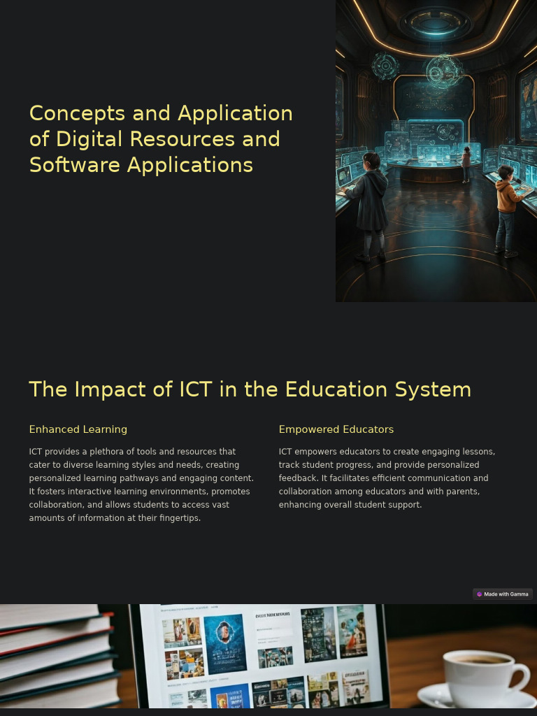 Concepts and Application of Digital Resources and Software Applications ...