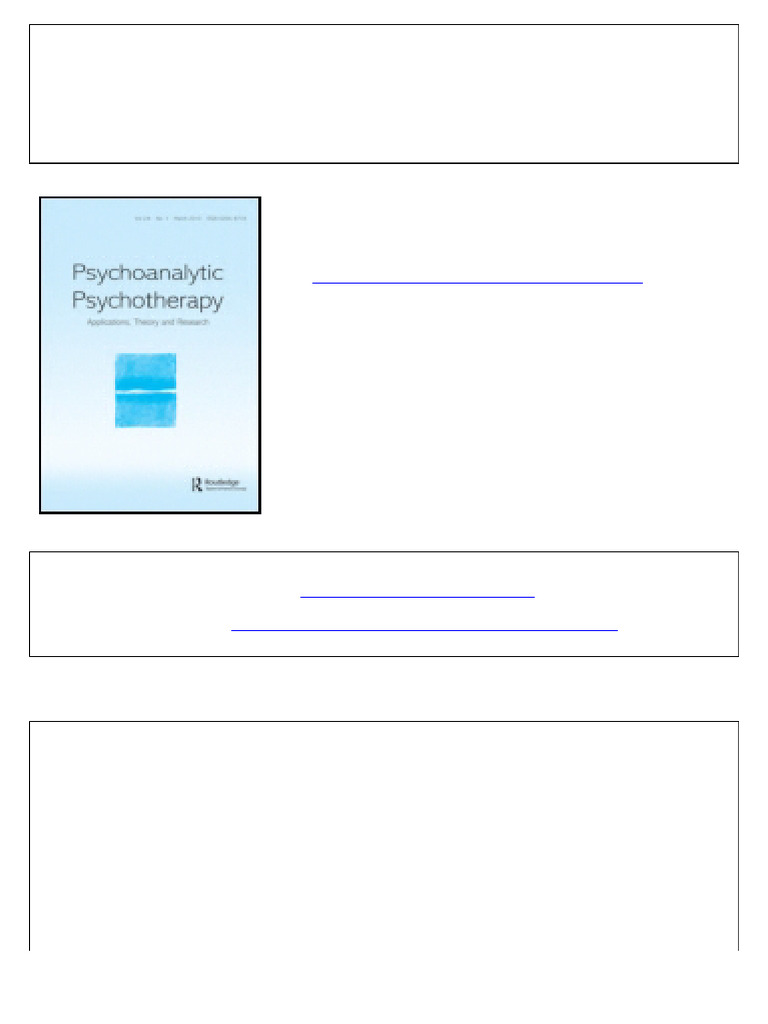 Understanding Ego Splitting in Psychotherapy | PDF | Sigmund Freud ...