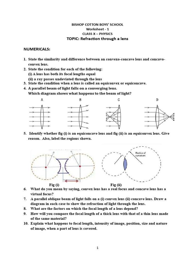 Class10-Chapter5-Worksheet-1 240909 101633 | PDF | Glass Applications ...