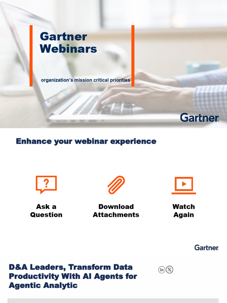 Agentic Analytics - Gartner Webinar Slides | PDF | Analytics | Artificial Intelligence