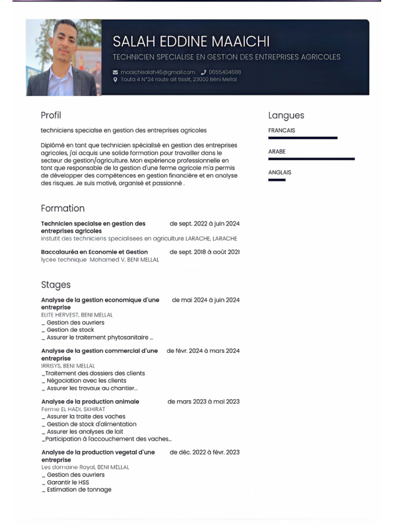 Mon CV | PDF