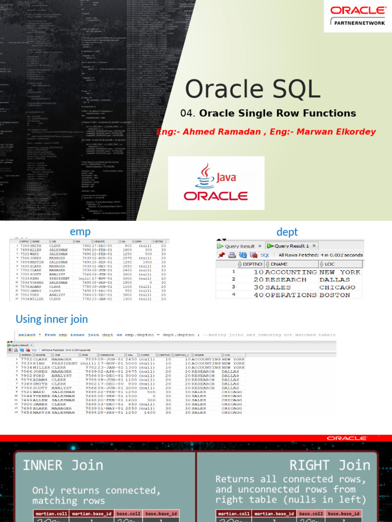 04.joining Tables | PDF | Computer Data | Sql