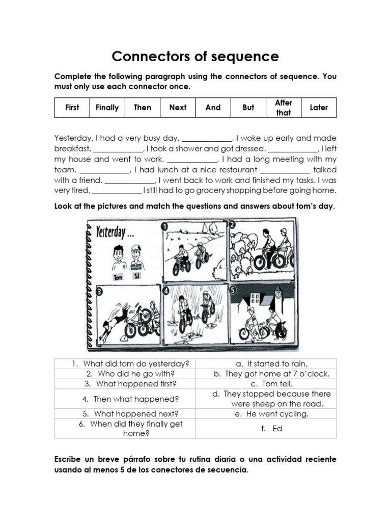 Connectors of Sequence | PDF