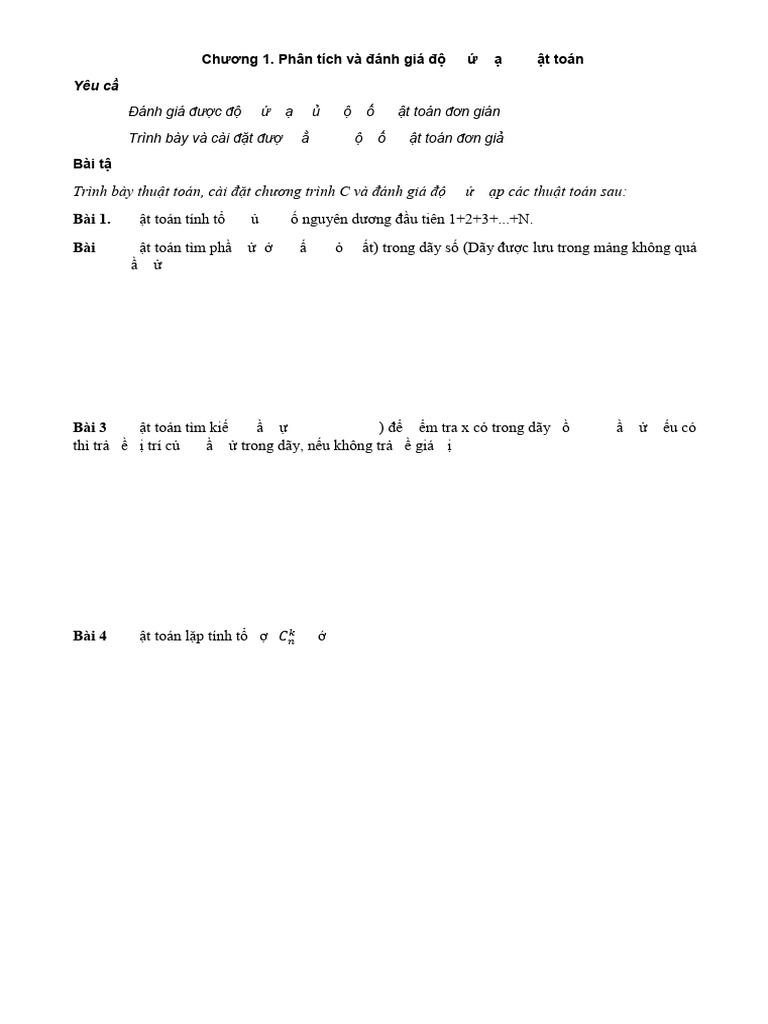 Bai Tap Chuong 1 | PDF