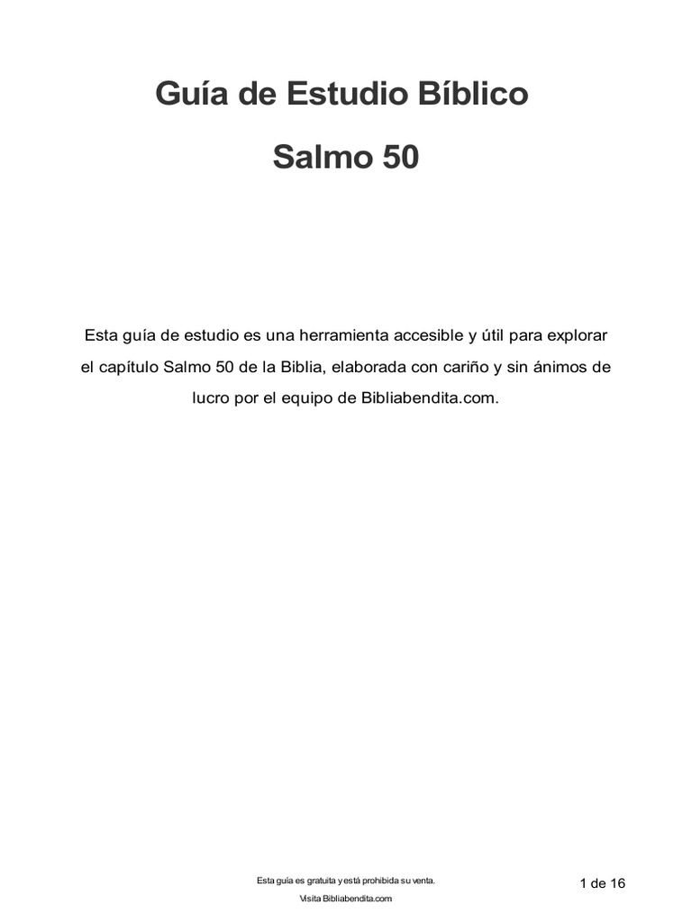 Salmos 50 | PDF