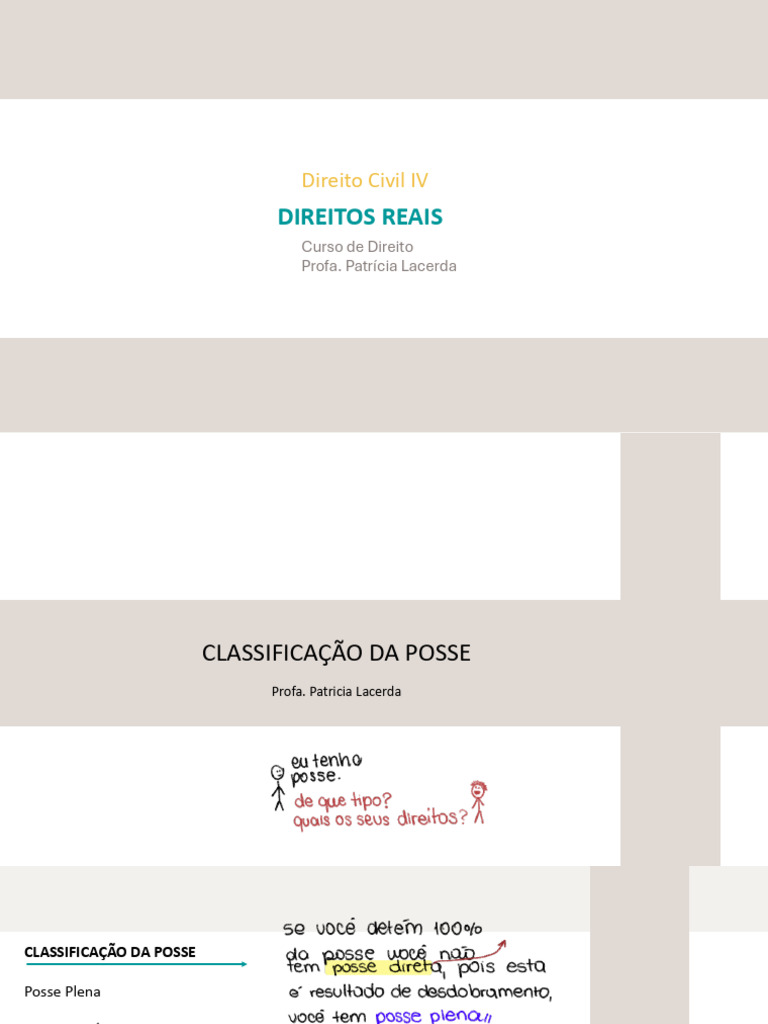 Classificação Da Posse - Slide Destrinchado - 250323 - 172307 | PDF