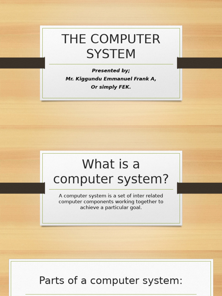 Overview of Computer System Components | PDF