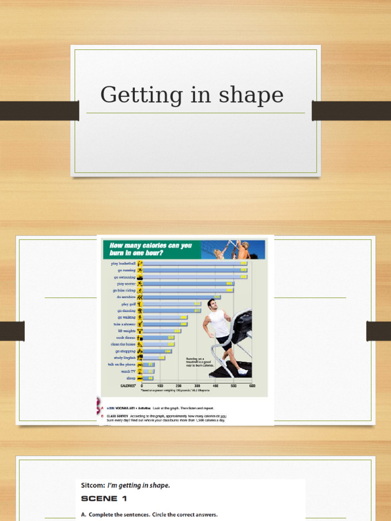 Getting in Shape (Present Continuous Review) | PDF