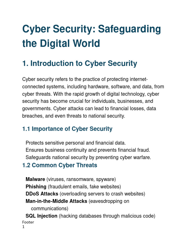 cyber | PDF | Security | Computer Security