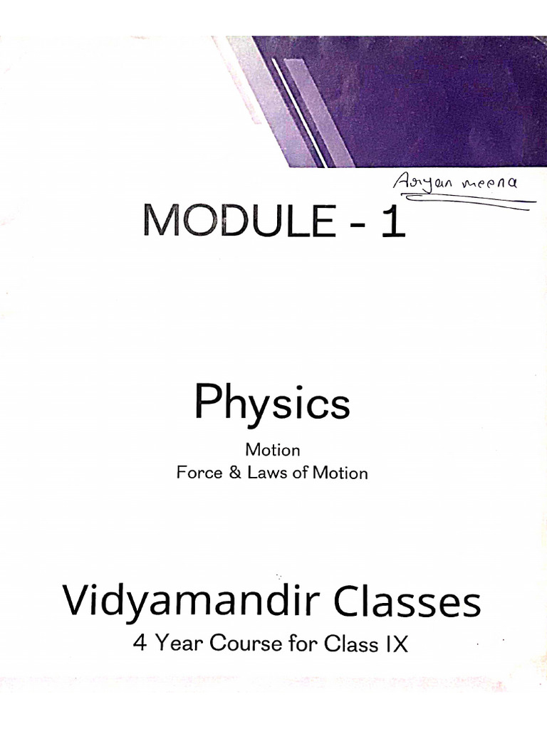 VMC Physicsmodule 1 | PDF