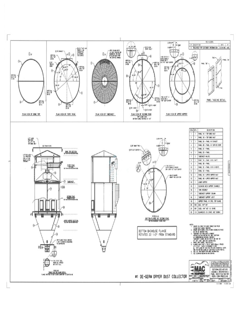 B2110 Mac Baghouses - Drawing | PDF