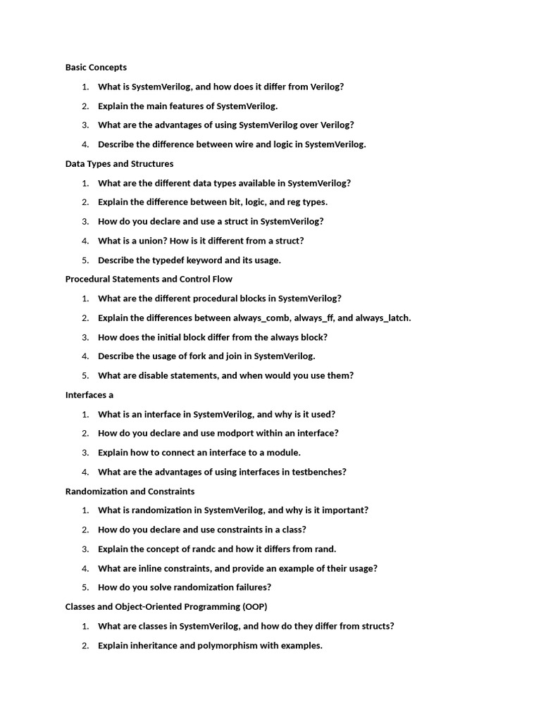 SV Test | PDF
