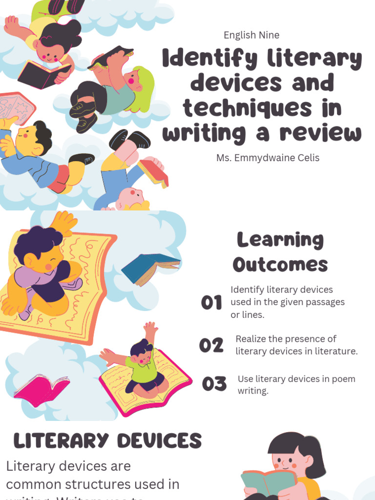 Identify Literary Devices and Techniques in Writing a Review. 20250319 ...