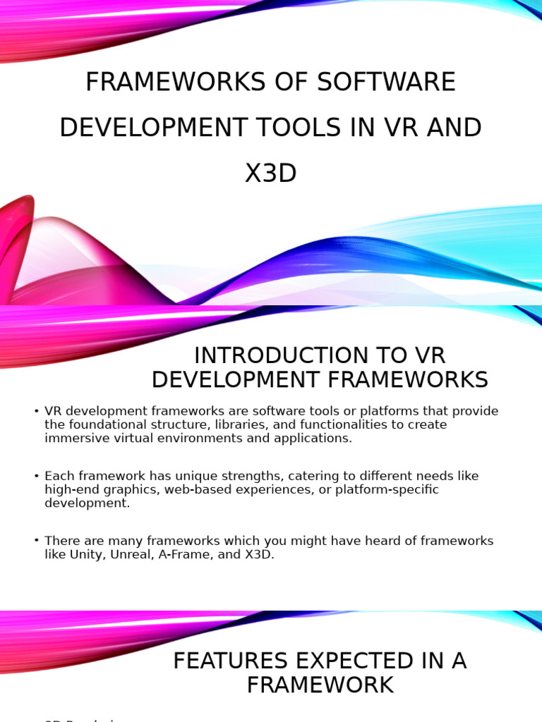 VR Development Frameworks Overview | PDF | Virtual Reality | Computing
