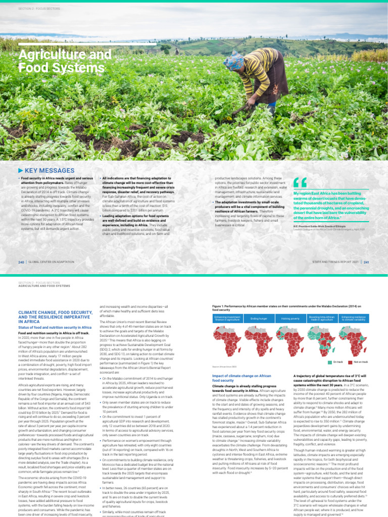 GCA STA21 Sect2 AGRICULTURE-AND-FOOD | PDF | Food Security | Climate Change