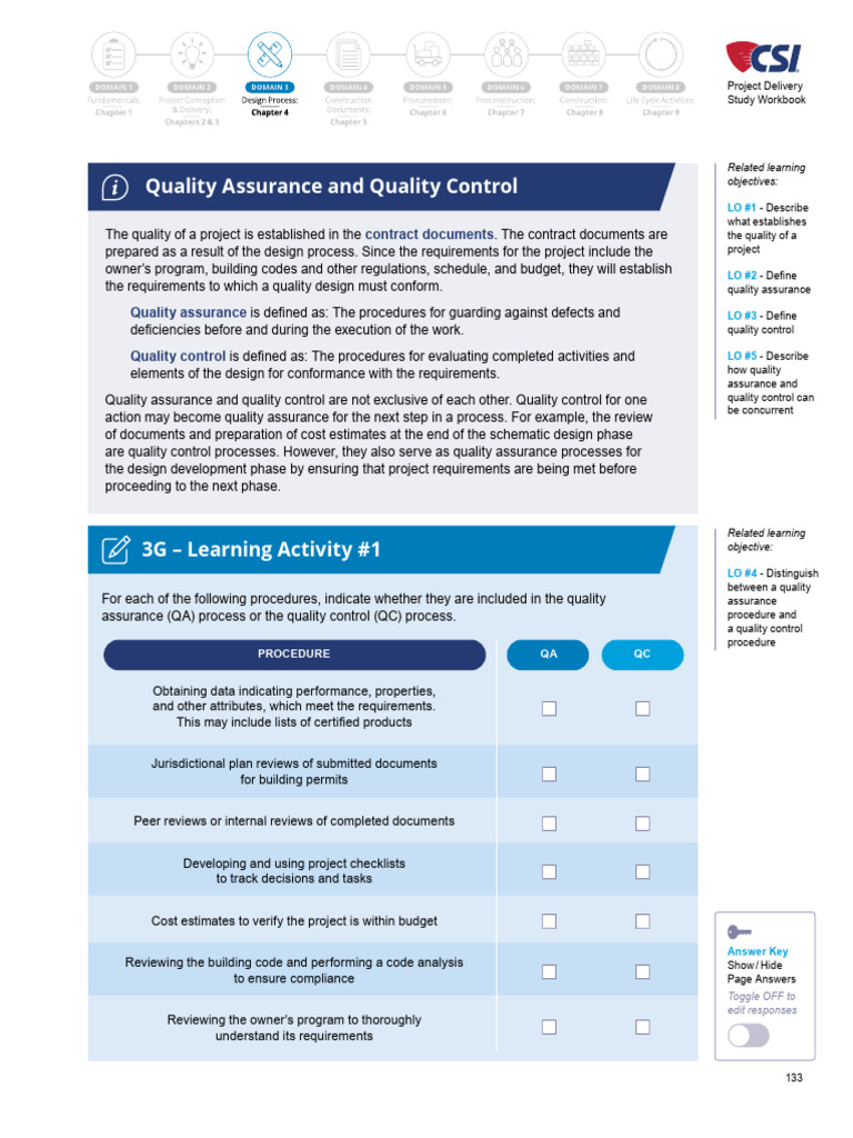 CDT Workbook 3G - Learning Activity #1 | PDF | Quality Assurance | Business
