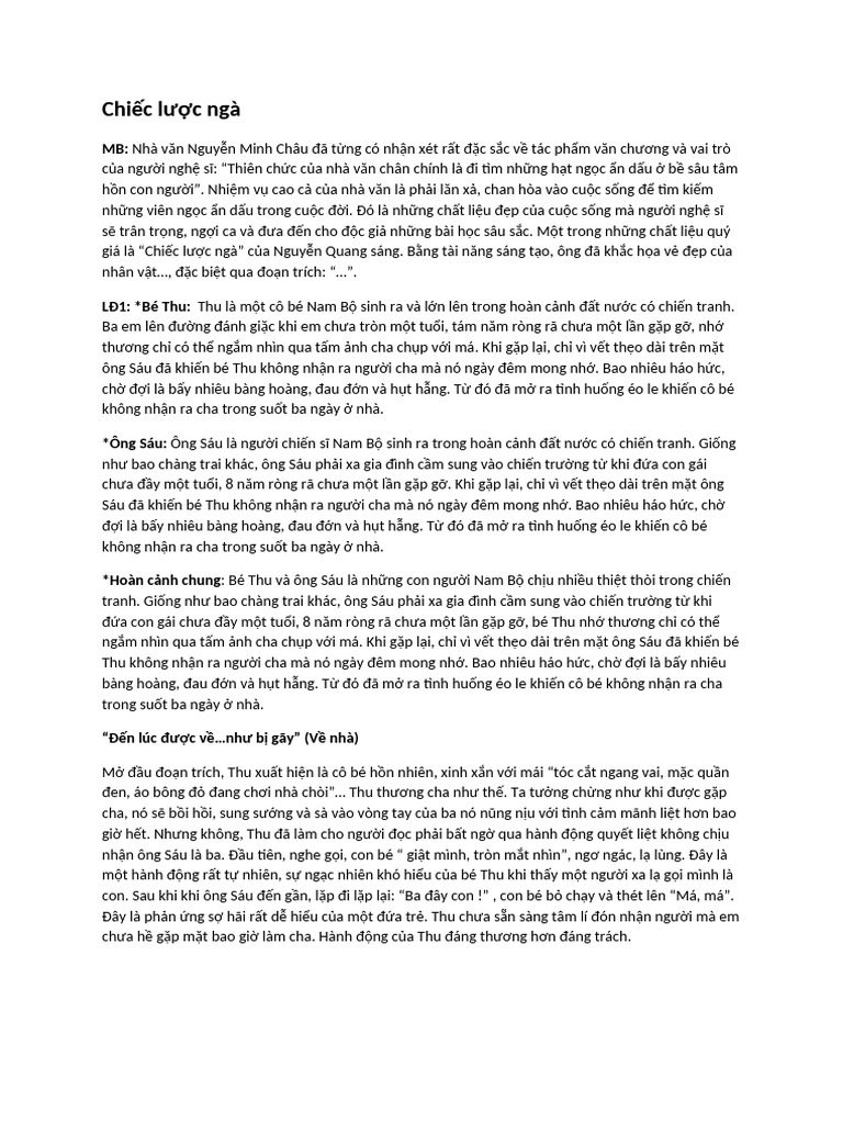 Chiếc lược ngà | PDF