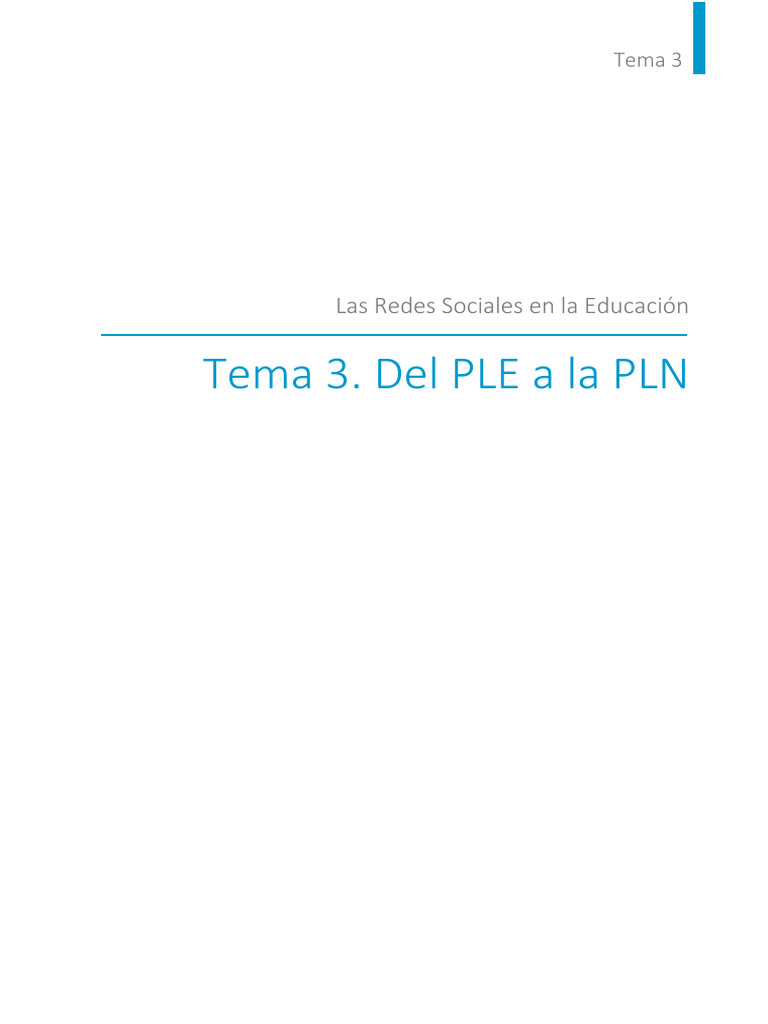 Full 6678 Tema 3. Del PLE A La PLN esl-ES | PDF | Enseñando | Aprendizaje