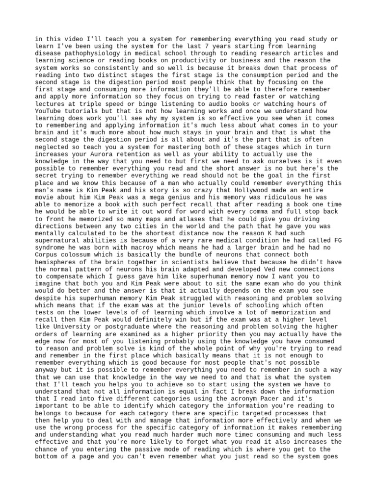 How to Remember Everything You Read | PDF | Analogy | Knowledge