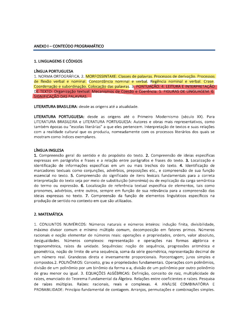 Contéudo Programático | PDF