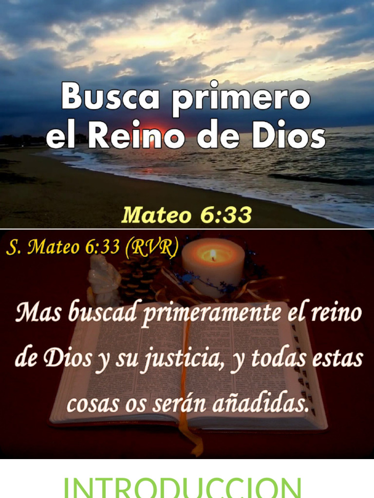 Buscando Primero El Reino de Dios | PDF | Dios | Jesús