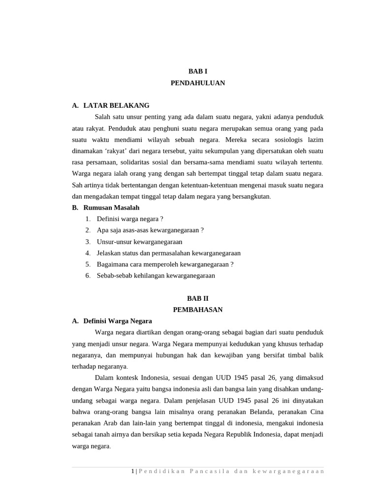 Makalah PPKN | PDF