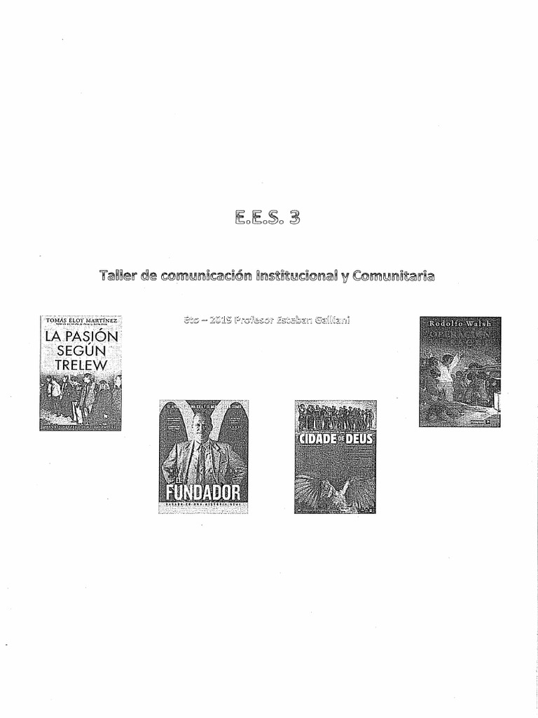 Taller de Comunicaciòn Ins y Com - 6º EES 3 | PDF