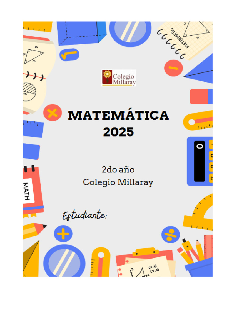 Cuadernillo Matemática 2do 2025 | PDF | Triángulo | Pendiente