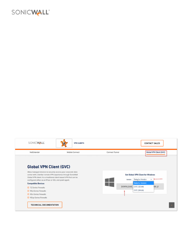 Como fazer o Download da Global VPN client (GVC) para Windows OS 64-32 ...