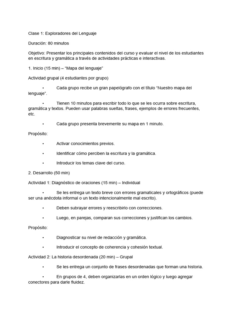 Clase de Escritura y Gramática Interactiva | PDF | Comillas | Puntuación