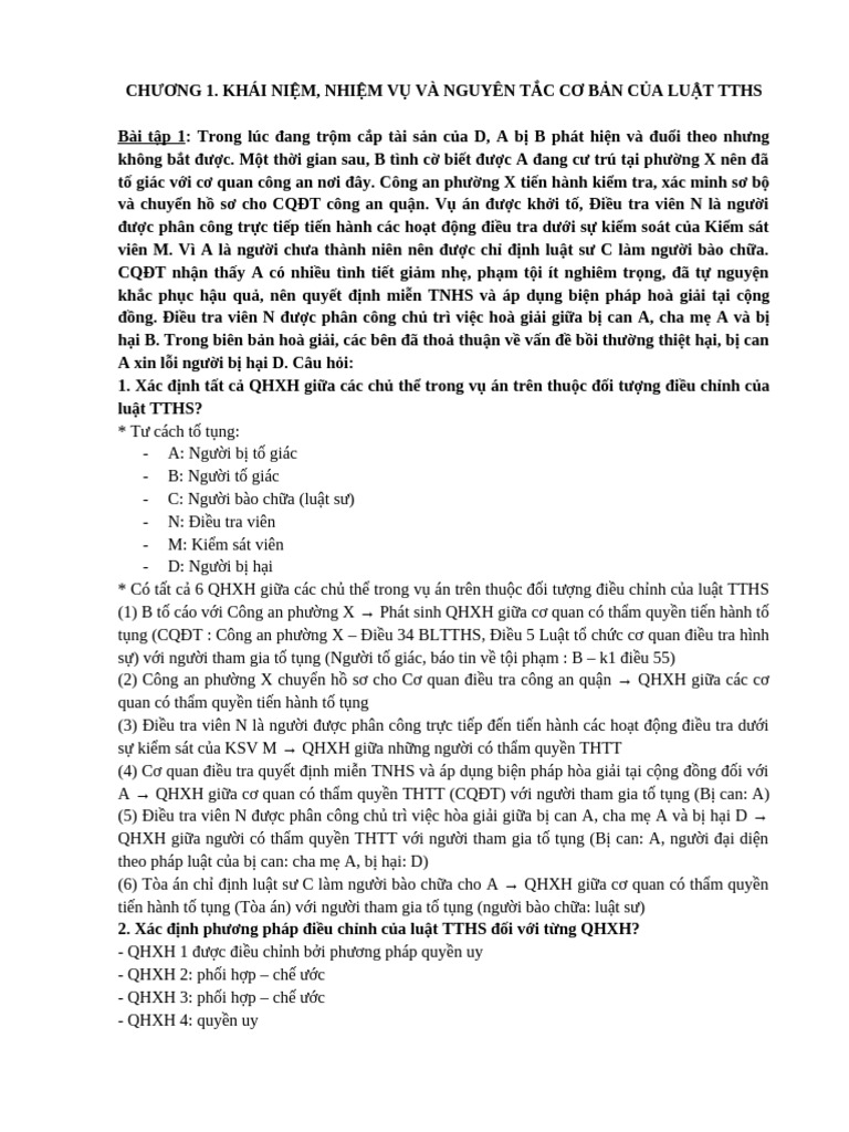 TTHS nhận định + tình huống | PDF