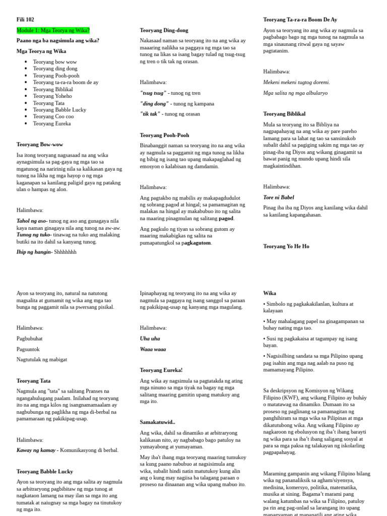 Fili 102 (Midterms) (1) | PDF