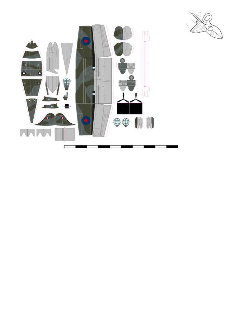 PBY Catalina RAF Full Camo Scissors and Planes | PDF