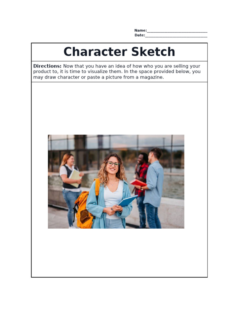 Character Sketch | PDF