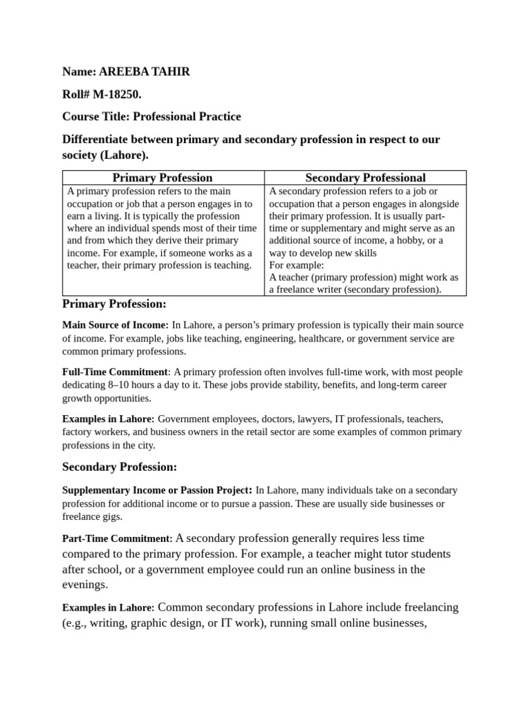 Professional Practice Assignment. | PDF