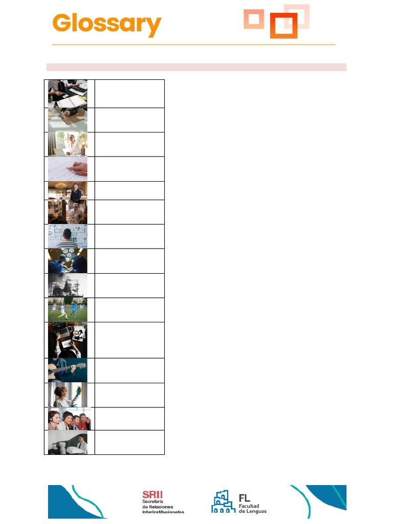 L1 U1 - Vocabulary List | PDF