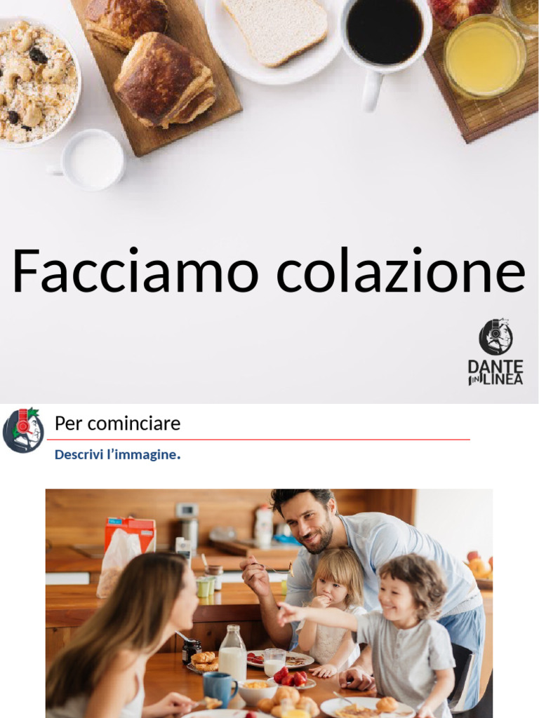 Facciamo Colazione | PDF