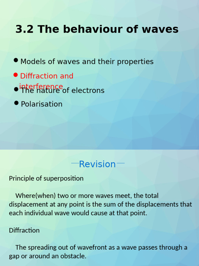 2020 U2 Polarisation | PDF | Polarization (Waves) | Diffraction