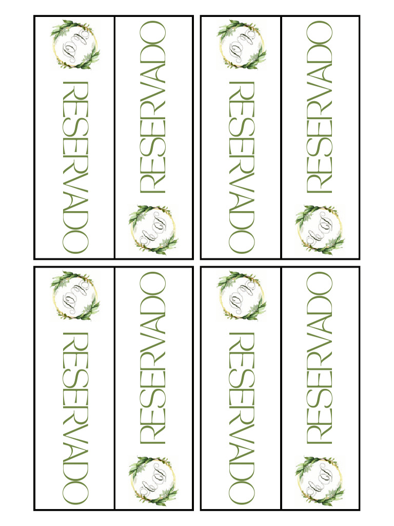 Reservado para Mesas PDF | PDF
