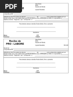 Modelo de Pro-Labore PDF | PDF