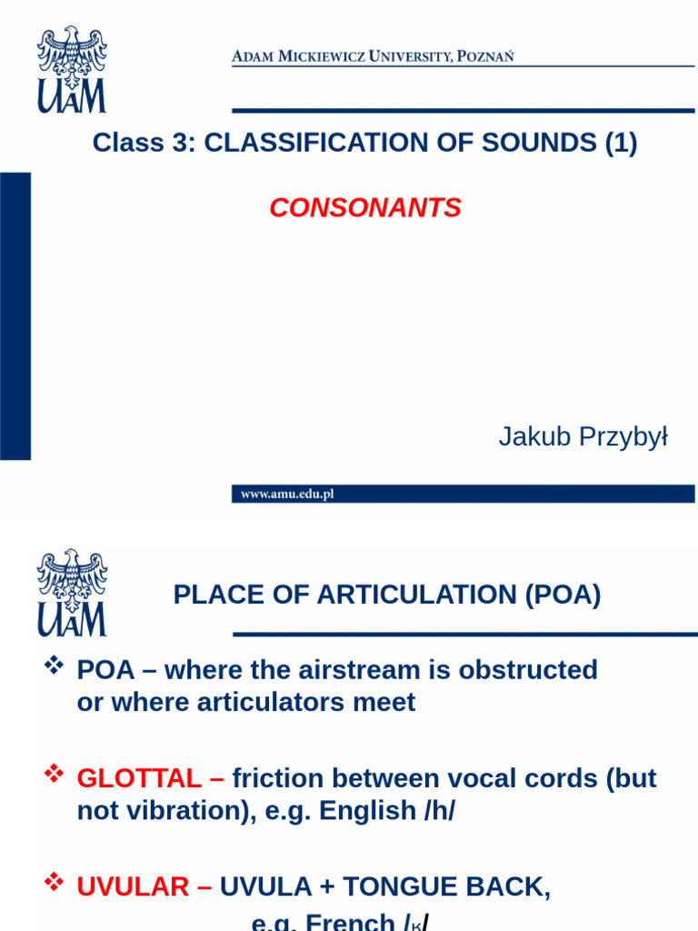 Classification of sounds_21-10-2021 | PDF | Phonetics | Linguistics
