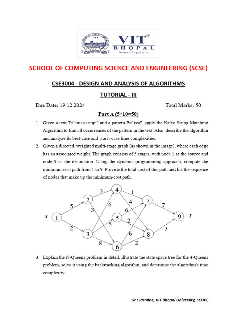 Tutorial - III | PDF
