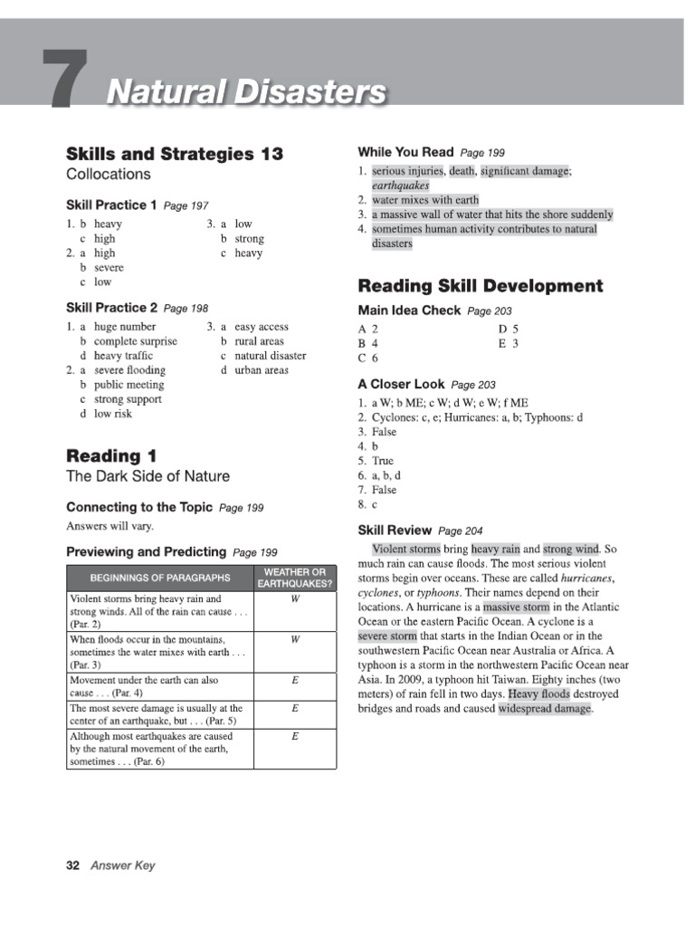 Unit 7 Answer Key | PDF