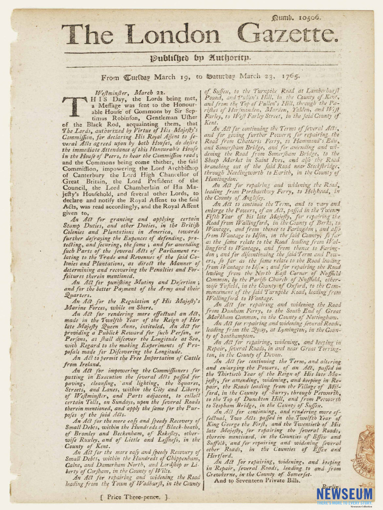 Stamp Act British Coverage | PDF