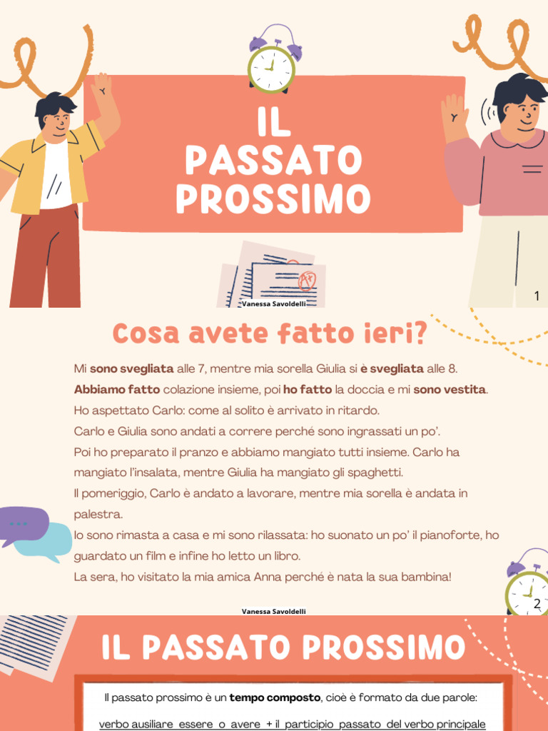 Passato Prossimo | PDF