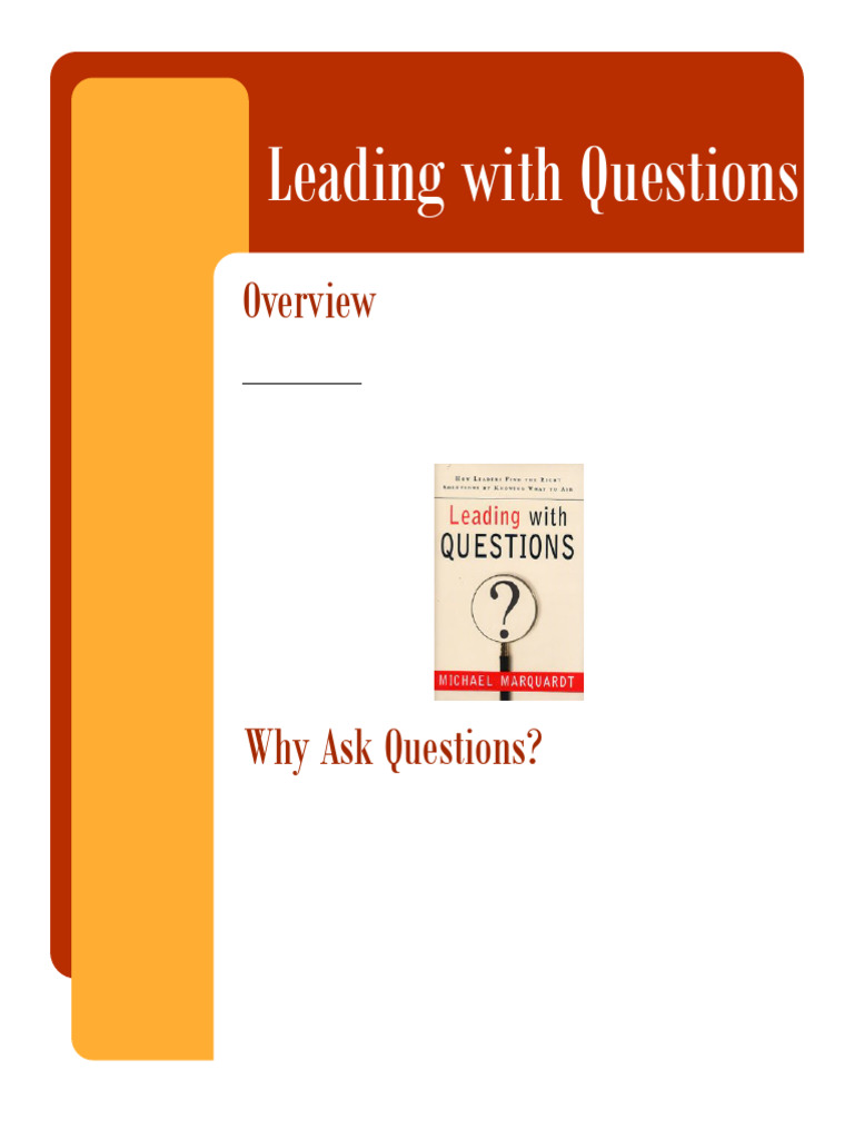 Fostering a Questioning Culture in Leadership | PDF | Leadership ...