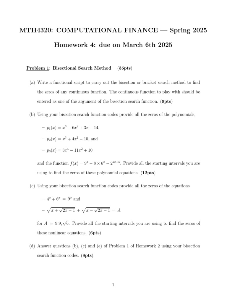 Homework4Spring2025 | PDF | Present Value | Mathematics